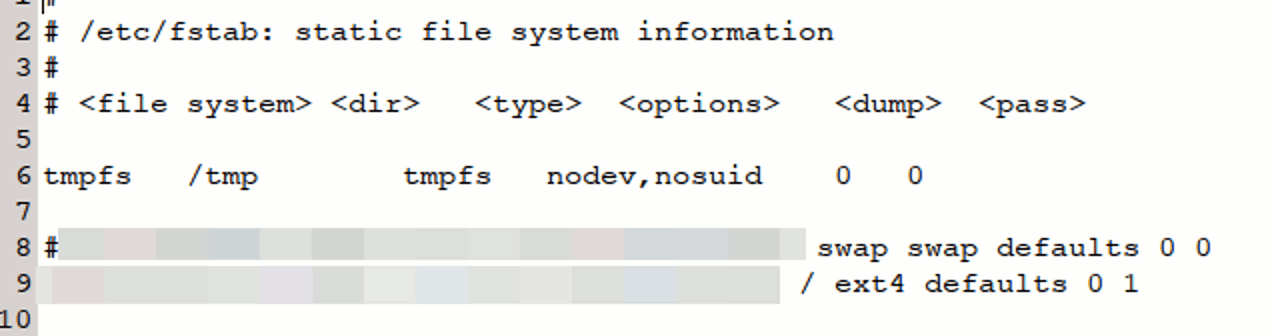 Desactivar la partición de swap