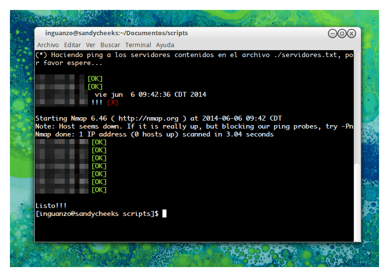 Script En Bash Que Hace Ping A Tus Servidores