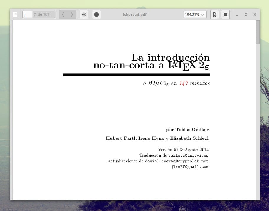 Aprendiendo a generar documentos con LaTeX
